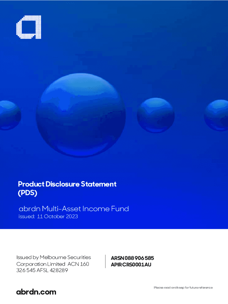 Fillable Online TruePillars Investment Trust Product Disclosure ...