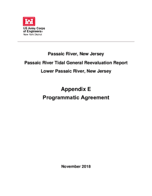 Fillable Online Appendix E Programmatic Agreement Fax Email Print - pdfFiller