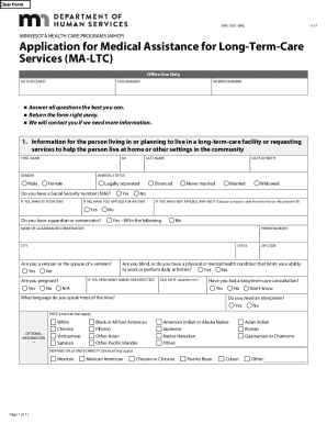 Fillable Online Application for Medical Assistance for Long-Term-Care ...