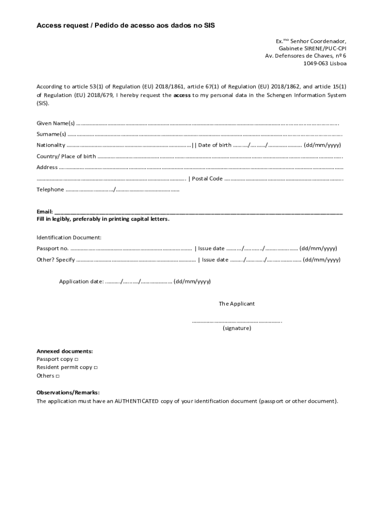 Fillable Online List of N.SIS Offices and the national SIRENE Bureaux Fax Email Print - pdfFiller