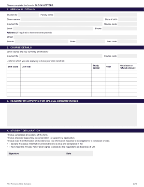 Fillable Online A93 - Remission of debt application form Fax Email ...