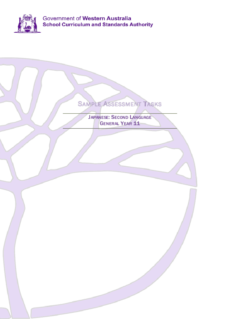 Fillable Online senior-secondary scsa wa edu SAMPLE ASSESSMENT TASKS ...