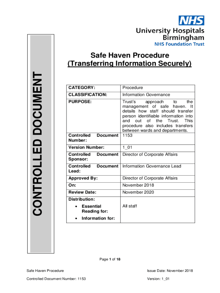 Fillable Online Sensitive Data Handling Procedures - Administrative ...
