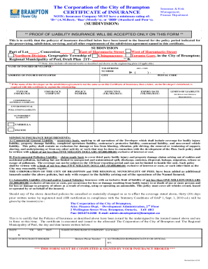 Fillable Online Fillable Online Site Plan COI Fax Email Print Fax Email ...