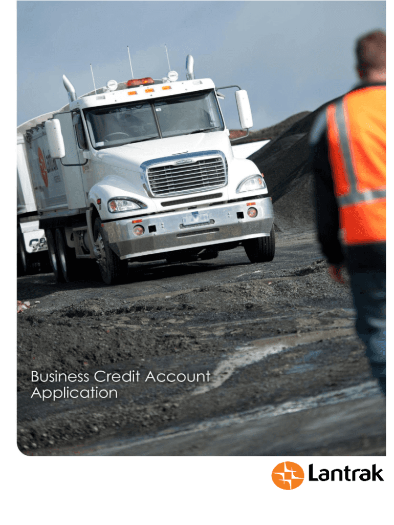 Fillable Online Lantrak Business Credit Application Form Fax Email Print - pdfFiller