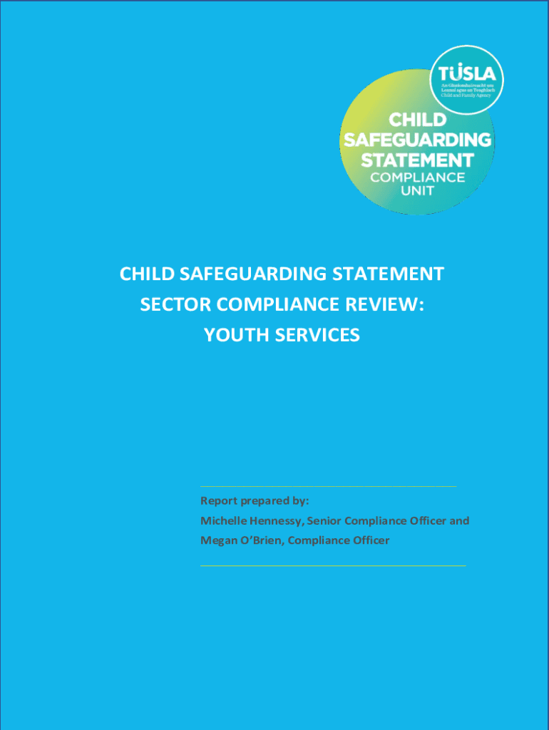 Fillable Online Child Safeguarding Statement Compliance Unit (CSSCU ...