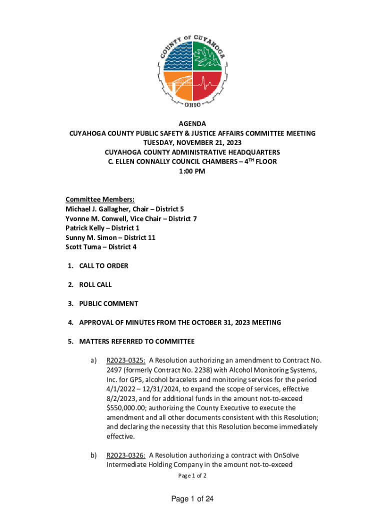 Fillable Online Gallagher, Chair District 5 Fax Email Print - pdfFiller