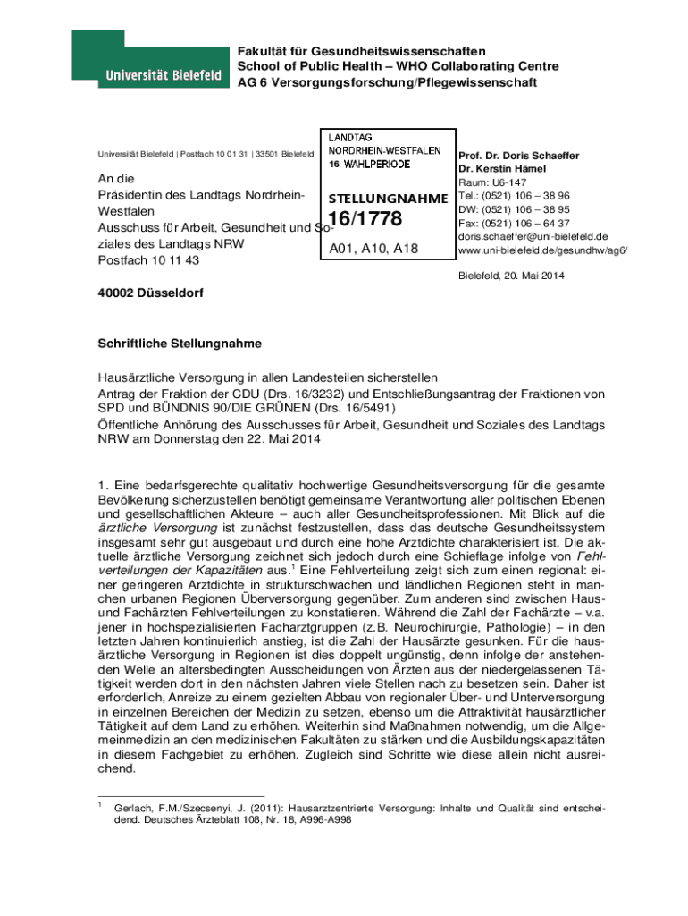 Ausfüllbar Online Supra-regional public health actors in Germany-an ...