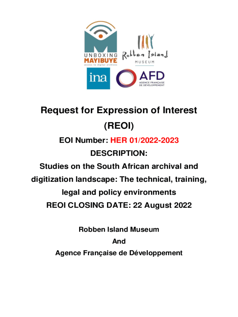 Fillable Online Expression of Interest (EOI) from respondents for IT Solutions Fax Email Print ...