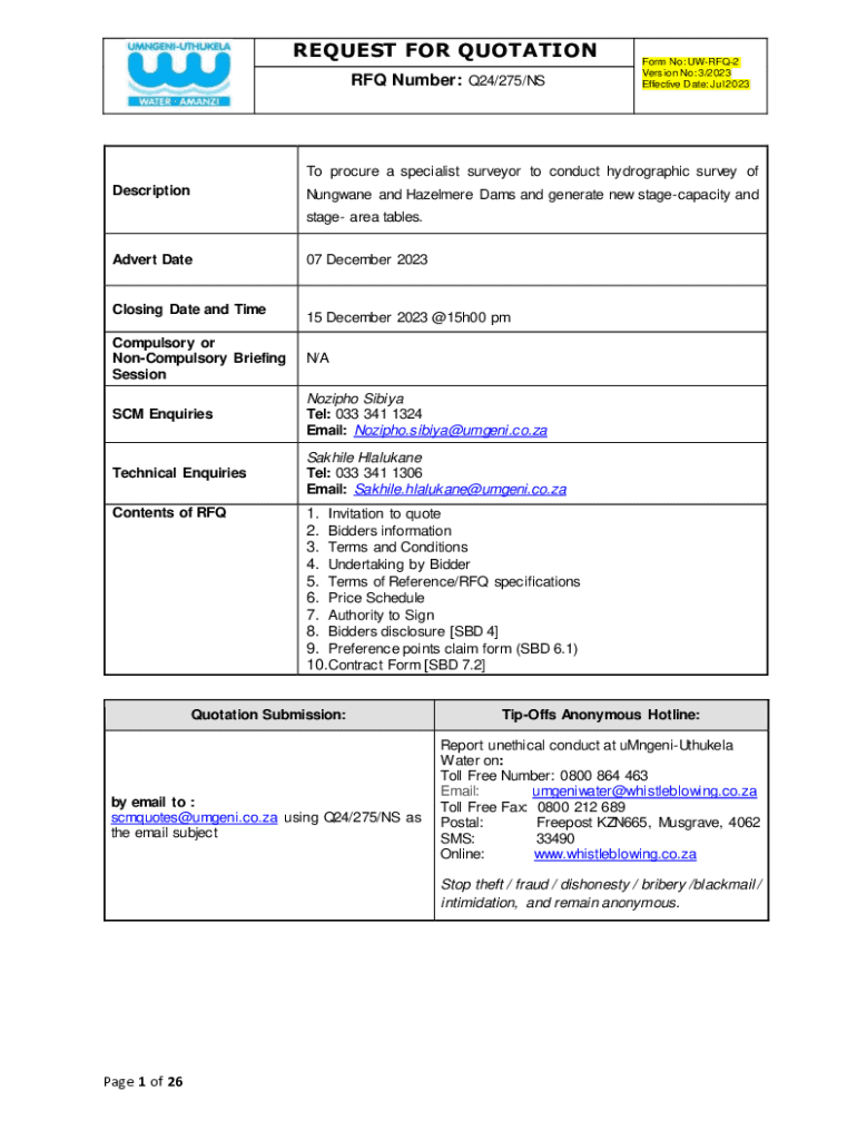 Fillable Online Section in the Spotlight: SWG Hydrographic Survey ...