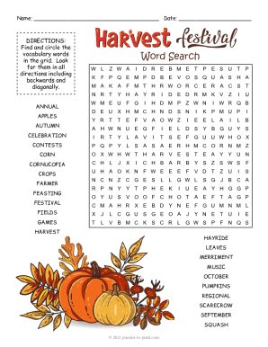 Fillable Online Find and circle the vocabulary words in the grid. Look ...