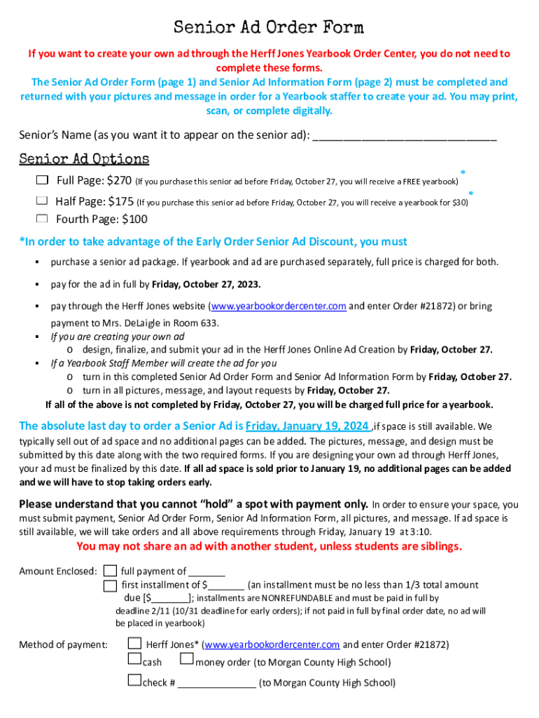 Fillable Online Selling ads to parents and businesses can take your sales ... Fax Email Print ...