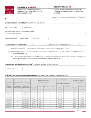 Completable En línea Formulario Modelo 2 Standard Form #2 - Tecnicas ...