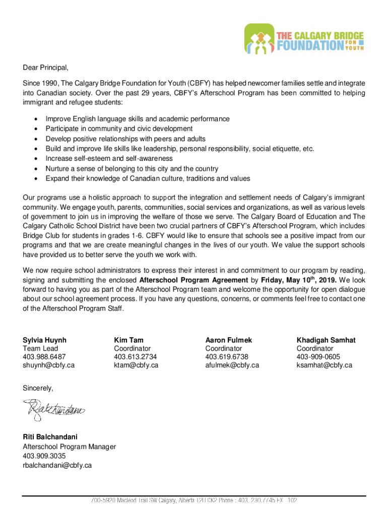 Fillable Online Calgary Bridge Foundation help newcomers integrate into ...