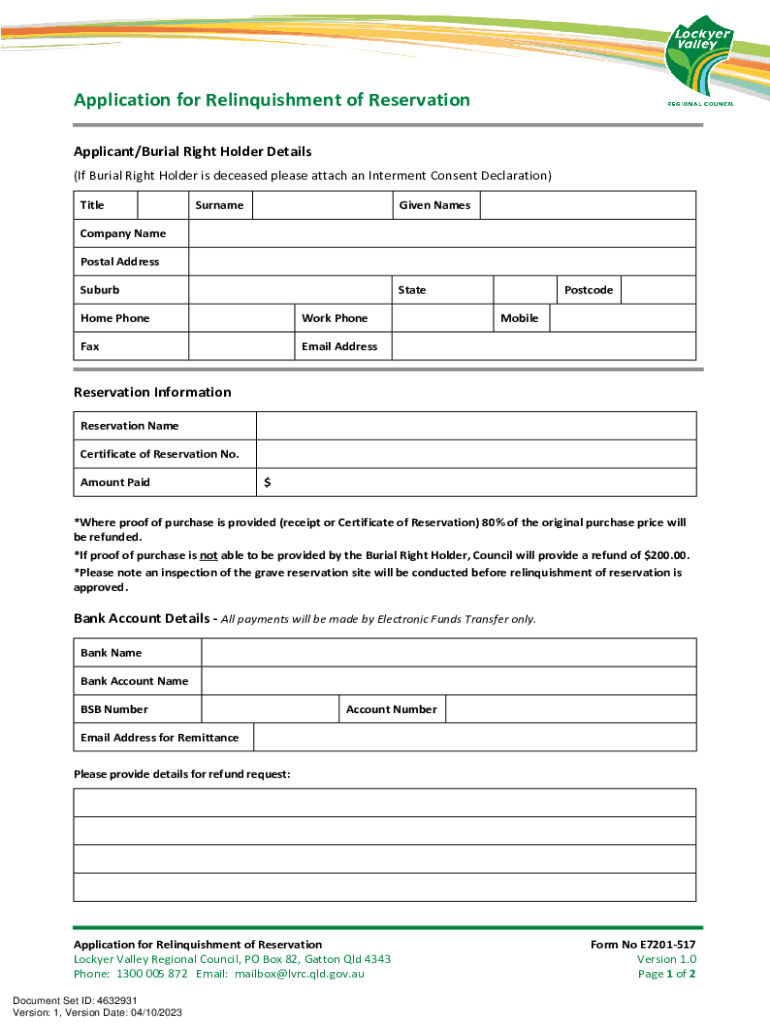 Fillable Online FAS-007 Request for transfer of burial rights or relocation Fax Email Print ...