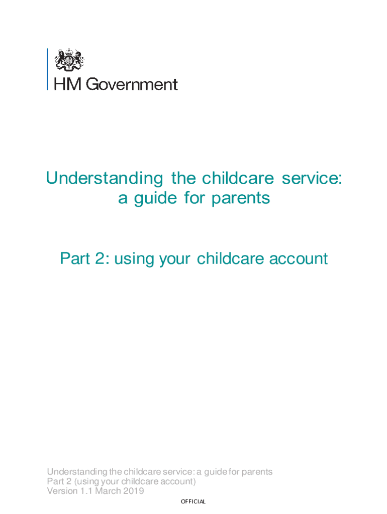 Fillable Online revenuebenefits org Sign in to your childcare provider ...