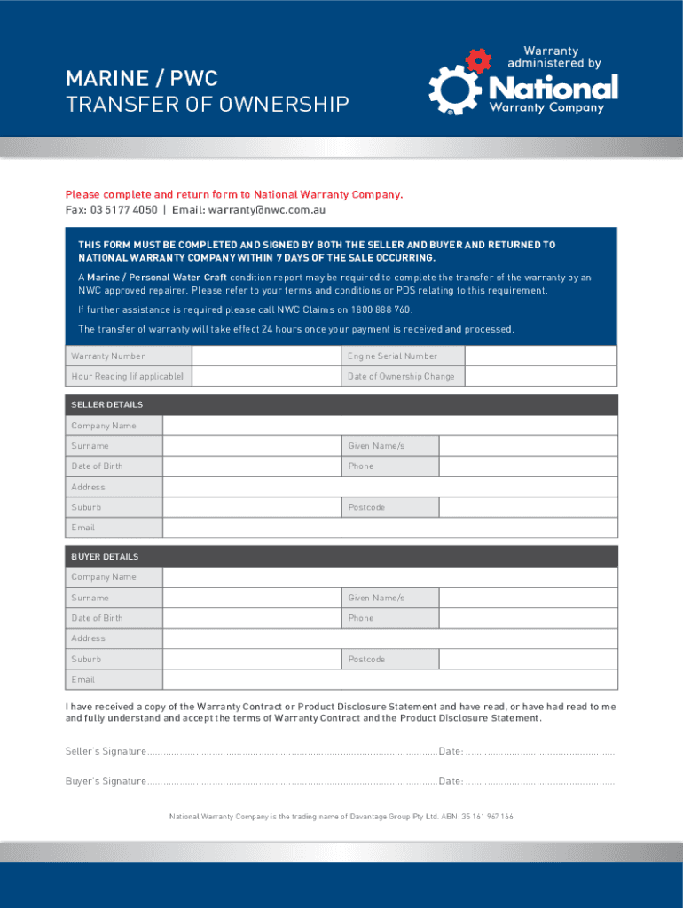 Fillable Online VEHICLE TRANSFER OF OWNERSHIP Fax Email Print - pdfFiller