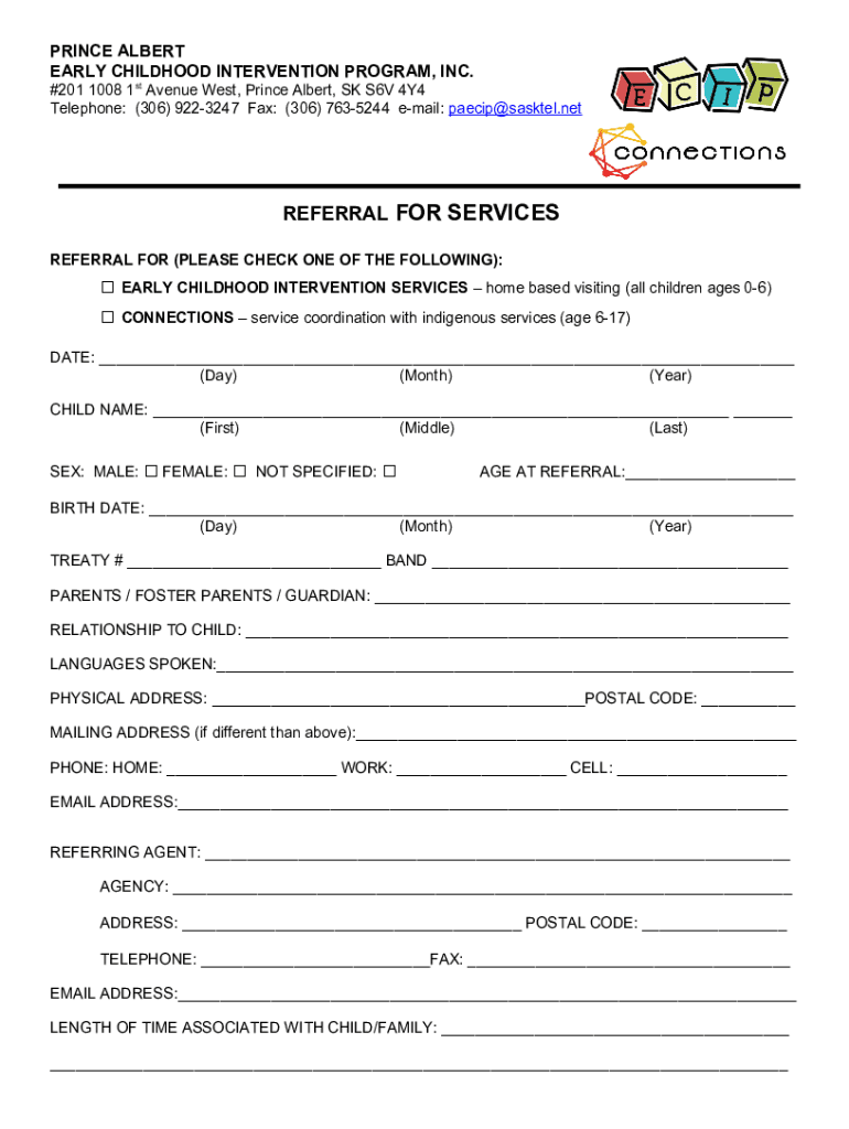 Fillable Online Referral Form updated .odt Fax Email Print - pdfFiller