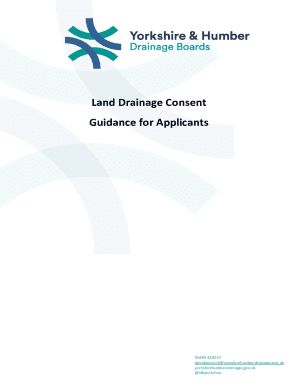 Fillable Online Land Drainage Consent Fax Email Print - pdfFiller