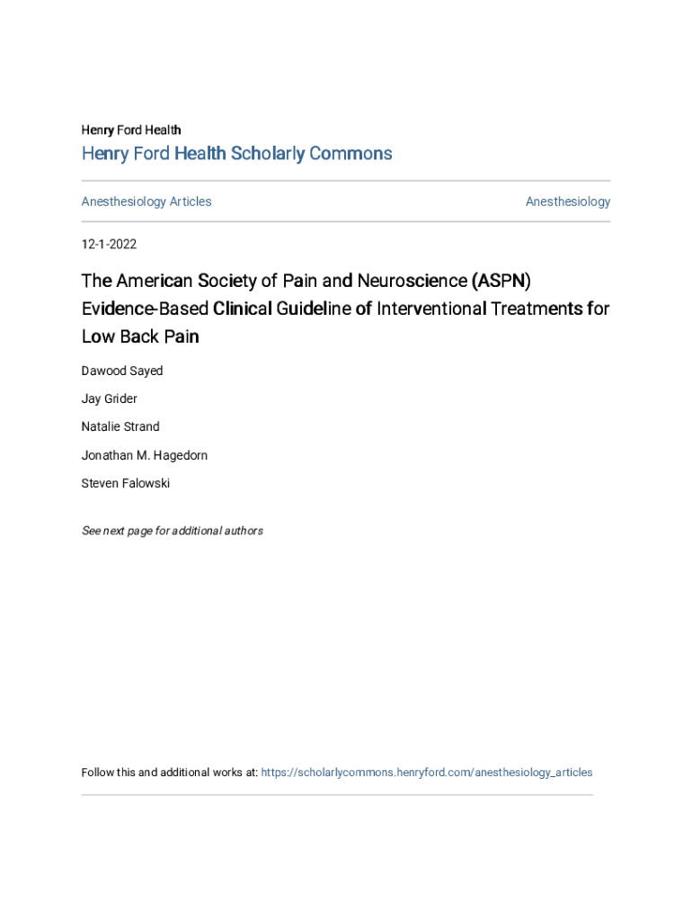 Fillable Online The American Society of Pain and Neuroscience (ASPN ...