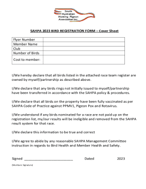 Fillable Online SAHPA 2022 BIRD REGISTRATION FORM Fax Email Print ...