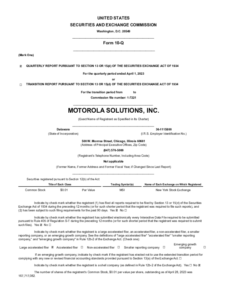 Fillable Online 01 par value per share, outstanding as of April 28, 2023 was Fax Email Print ...