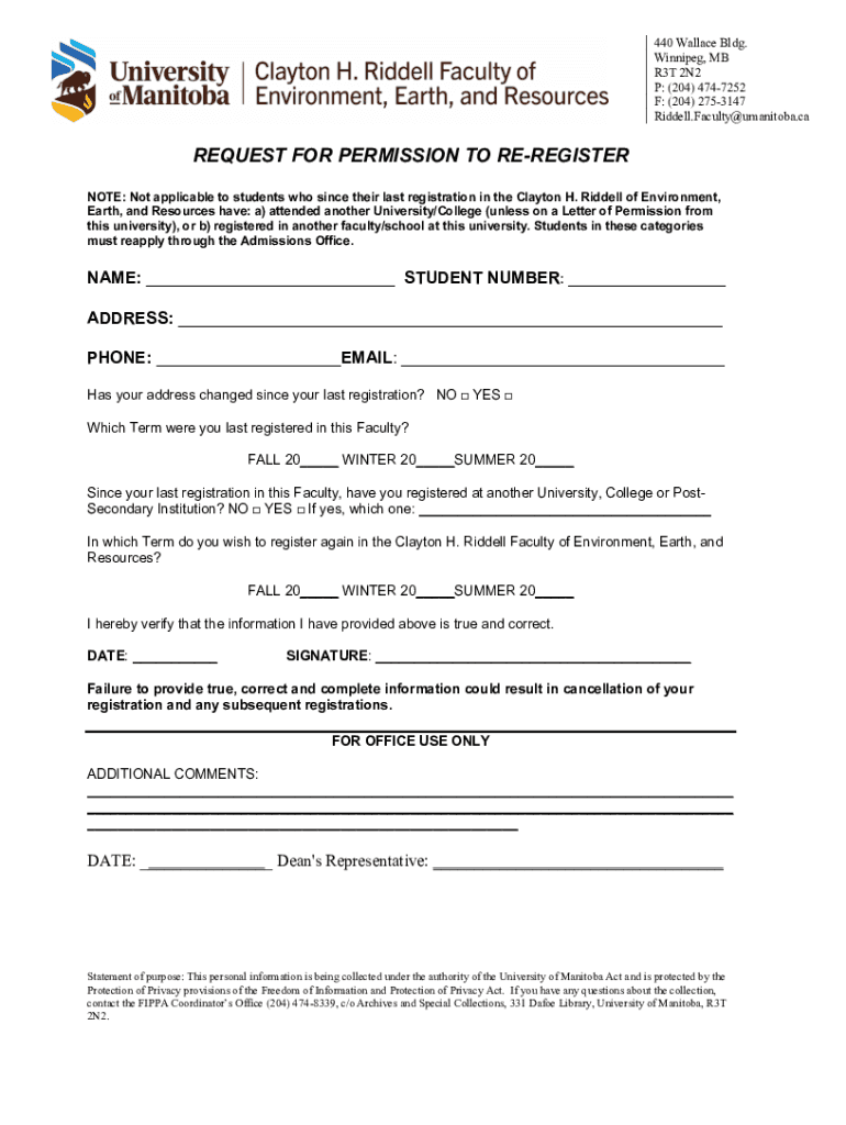 Fillable Online REQUEST FOR STUDENT REACTIVATION Fax Email Print ...