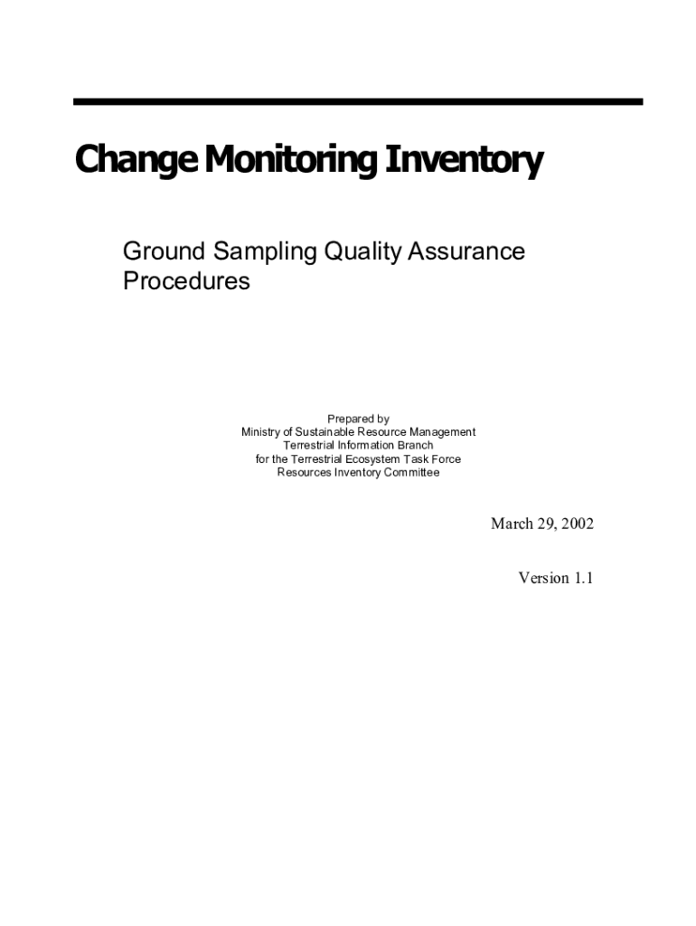 Fillable Online Long term Aquatic Monitoring Protocols for New and ...