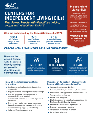 Fillable Online Section 1: Definition of a Center for Independent ...