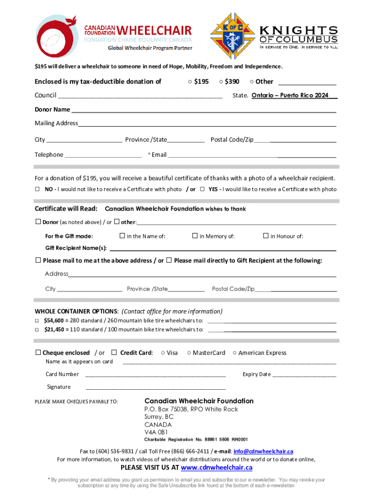 Fillable Online Province /State Fax Email Print - pdfFiller