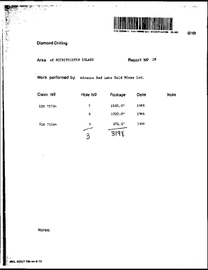 Fillable Online The Description of a Mining Claim Fax Email Print ...