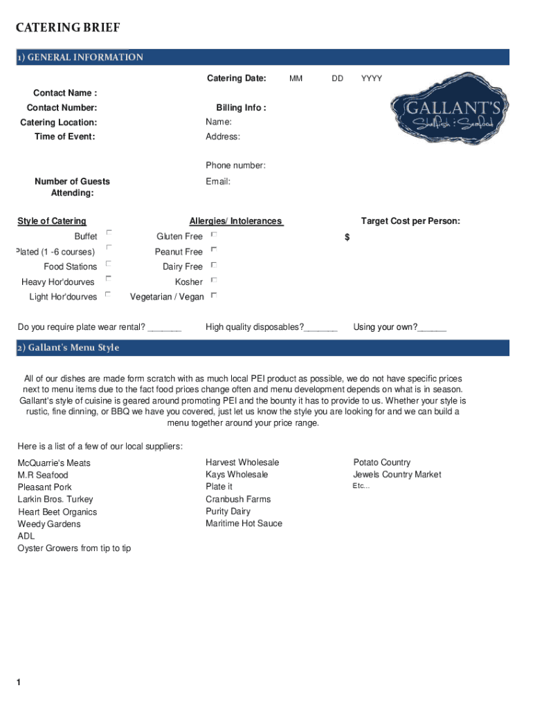 Fillable Online How To Write a Catering Resume (With Template ... Fax ...