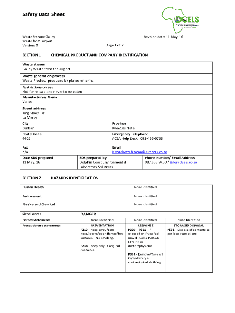 Fillable Online Hazardous Materials Waste Stream Management Fax Email ...