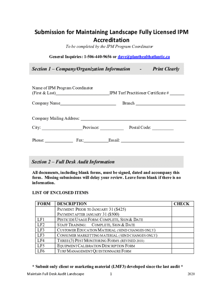 Fillable Online Information-Guide-to-IPM-Certification-and ...