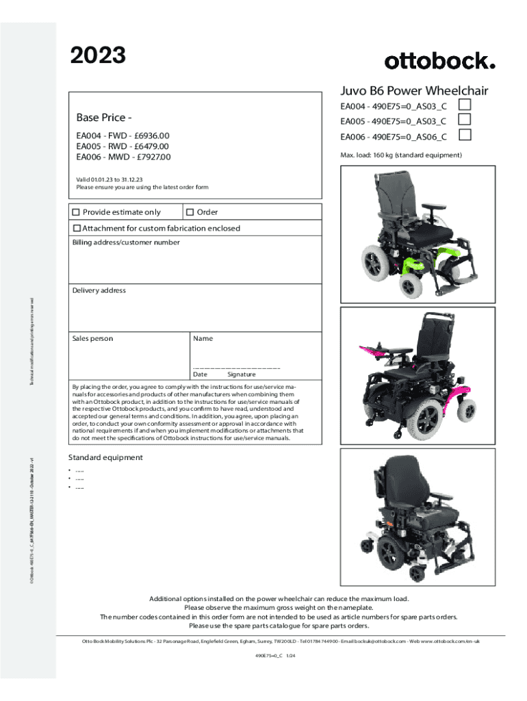 Fillable Online Better Mobility Brochure Fax Email Print - pdfFiller