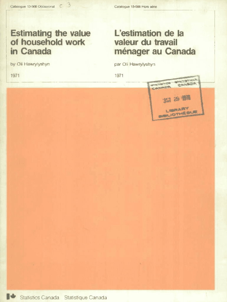 Remplissable En Ligne publications gc Estimating the value of household ...