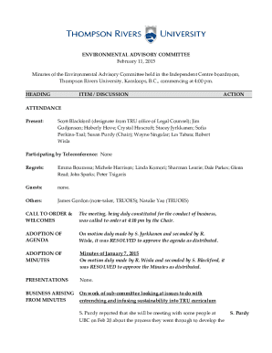 Fillable Online Environmental Advisory Committee Composition Fax Email ...
