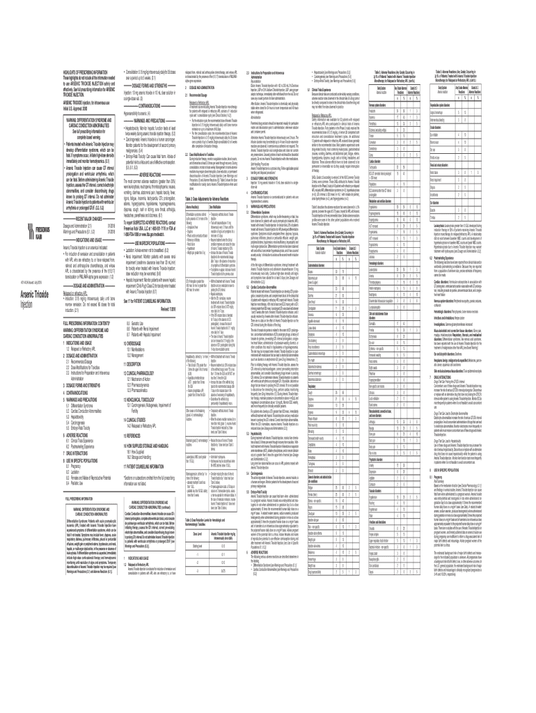 Fillable Online editor fresenius-kabi Arsenic Trioxide Injection ...