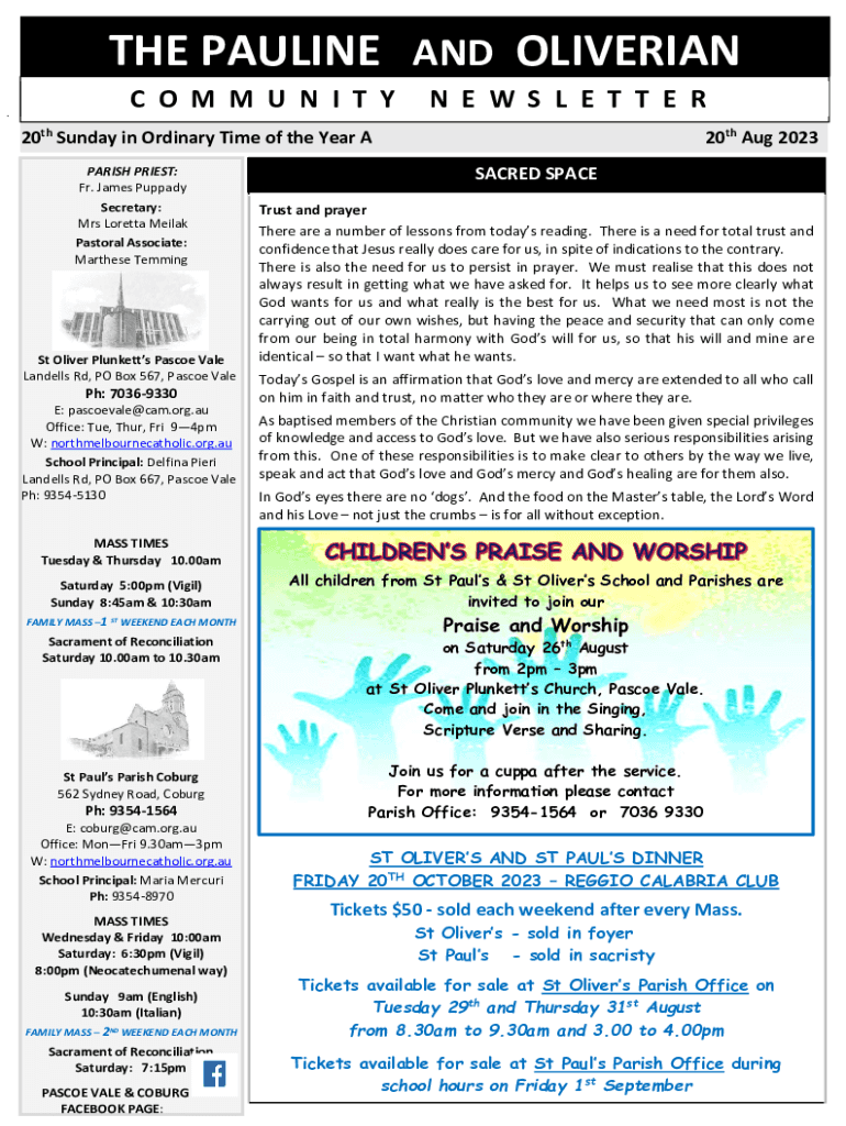 Fillable Online Fr. Eric Fasano's Homily for the Twenty-sixth Sunday in ...