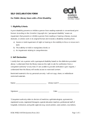 Fillable Online Print Disability Declaration Form: Home - LibGuides Fax ...