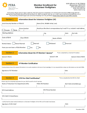 Fillable Online PERA Request Fax Email Print - pdfFiller