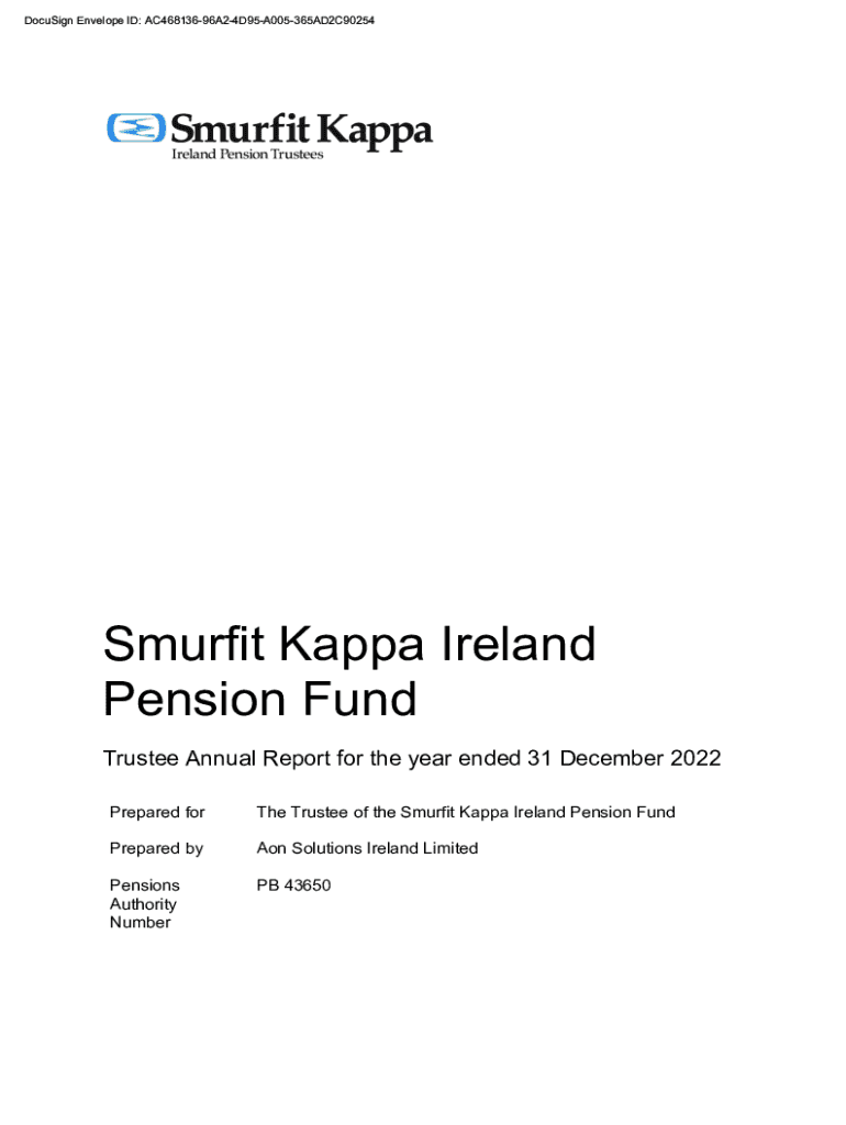Fillable Online The Smurfit Kappa Ireland Pension Fund Fax Email Print ...