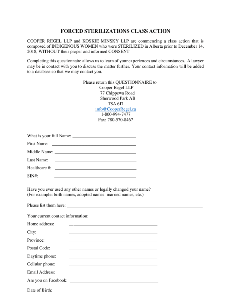 Fillable Online March 8, 2019 Statement of Claim (Alberta) Fax Email ...