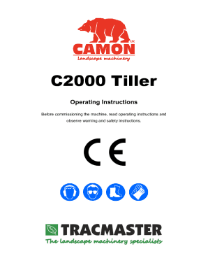 Fillable Online CAMON C2000 Tiller Original Instructions. Operating ...