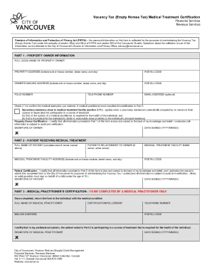 Fillable Online EHT Empty Homes Tax Vacancy Tax Secondary Residence for ...