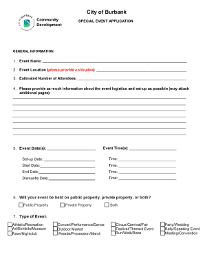 Fillable Online Special Event Permit + Block Party Notification Fax ...