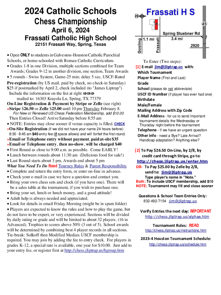 Fillable Online chess jliptrap Frassati Catholic High School - CHESS ...