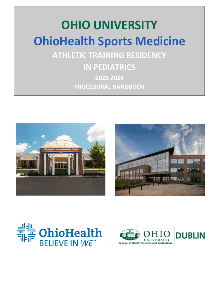 Fillable Online Athletic Trainer ResidencyOhio State College of Medicine Fax Email Print - pdfFiller