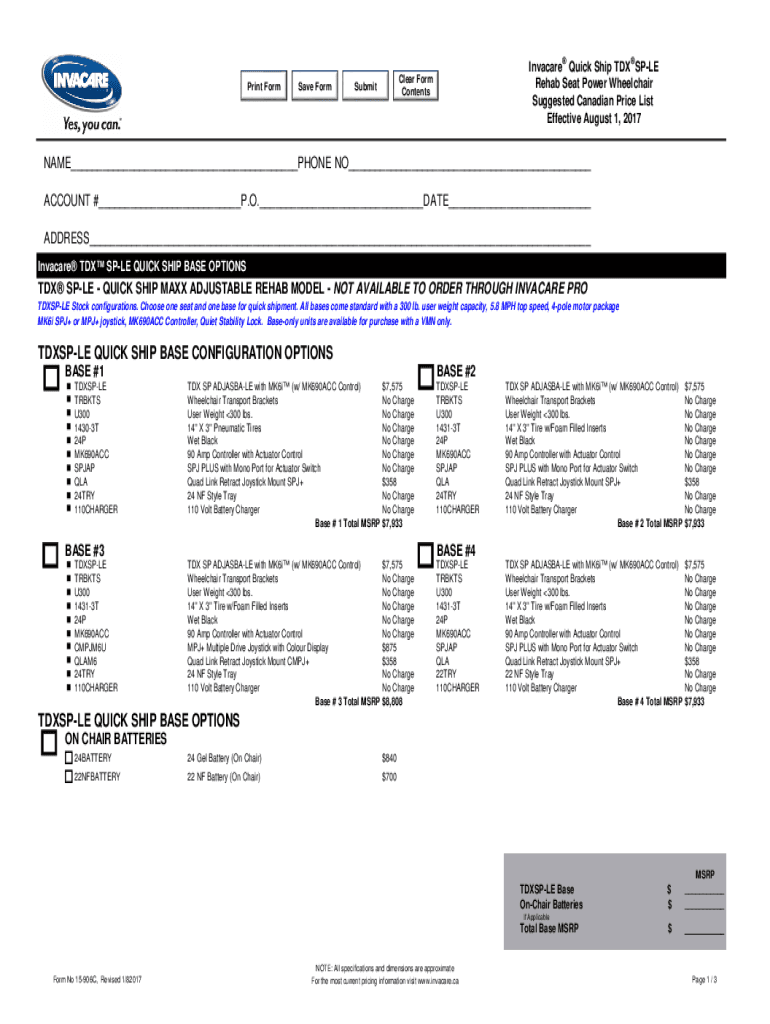 Fillable Online TRD0635 TDX-SP2 HD Bariatric Order Form Rev G May 24 ... Fax Email Print - pdfFiller