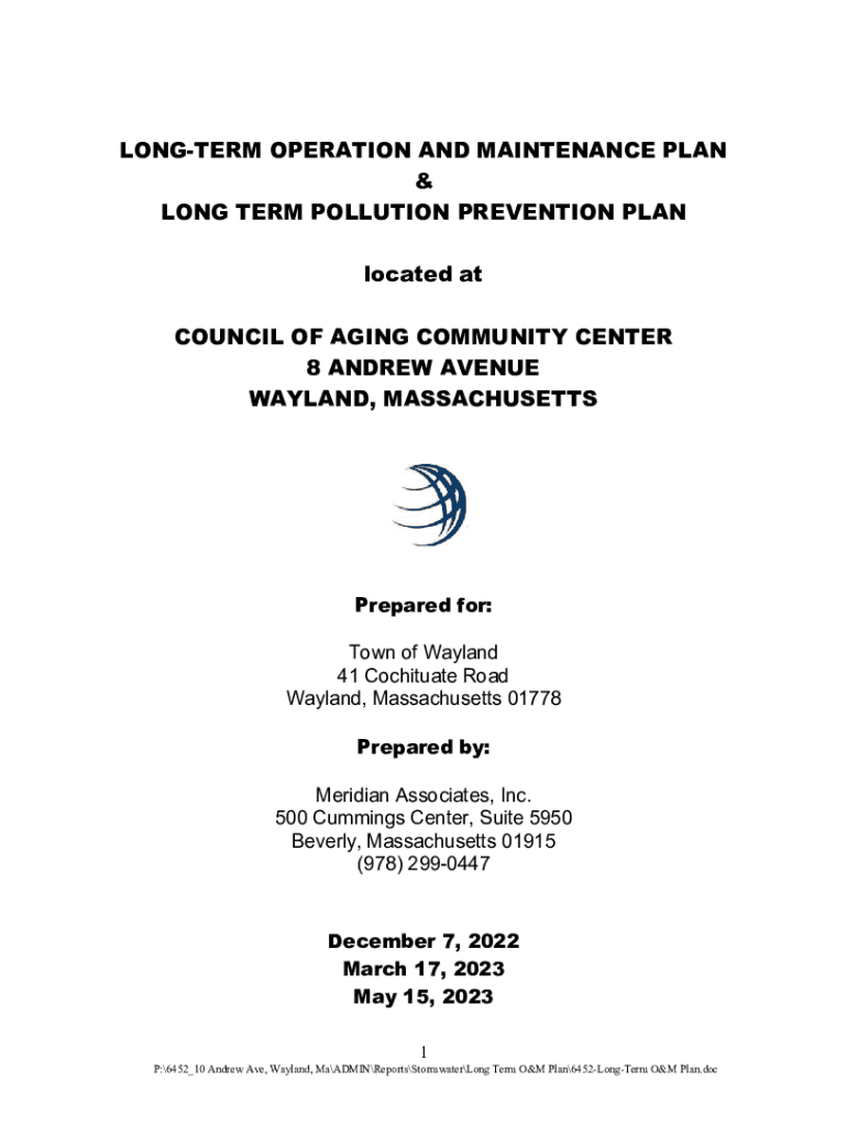 Fillable Online long-term operation and maintenance plan Fax Email ...